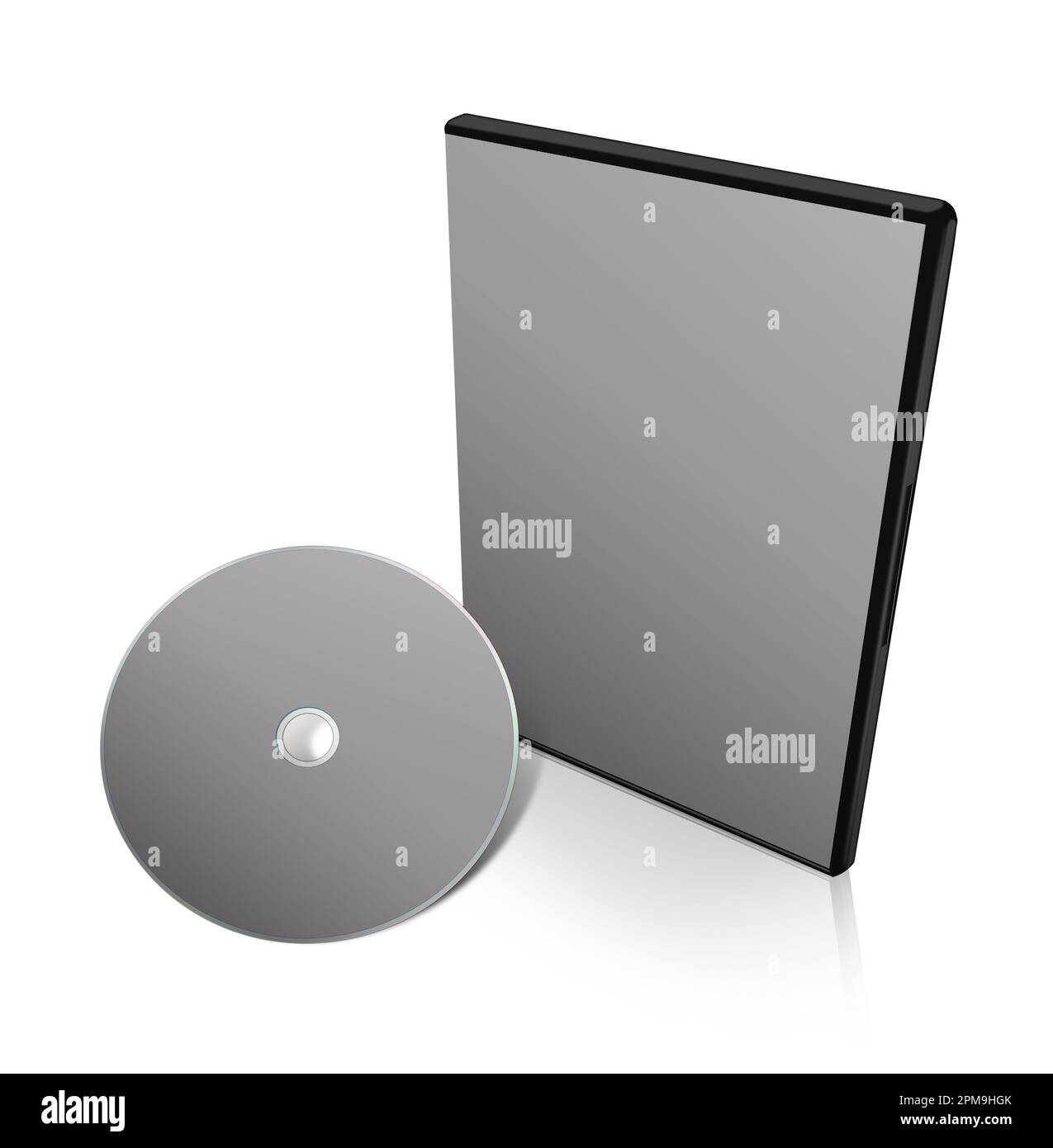 DVD box blank template grey for presentation layouts and design. 3D ...