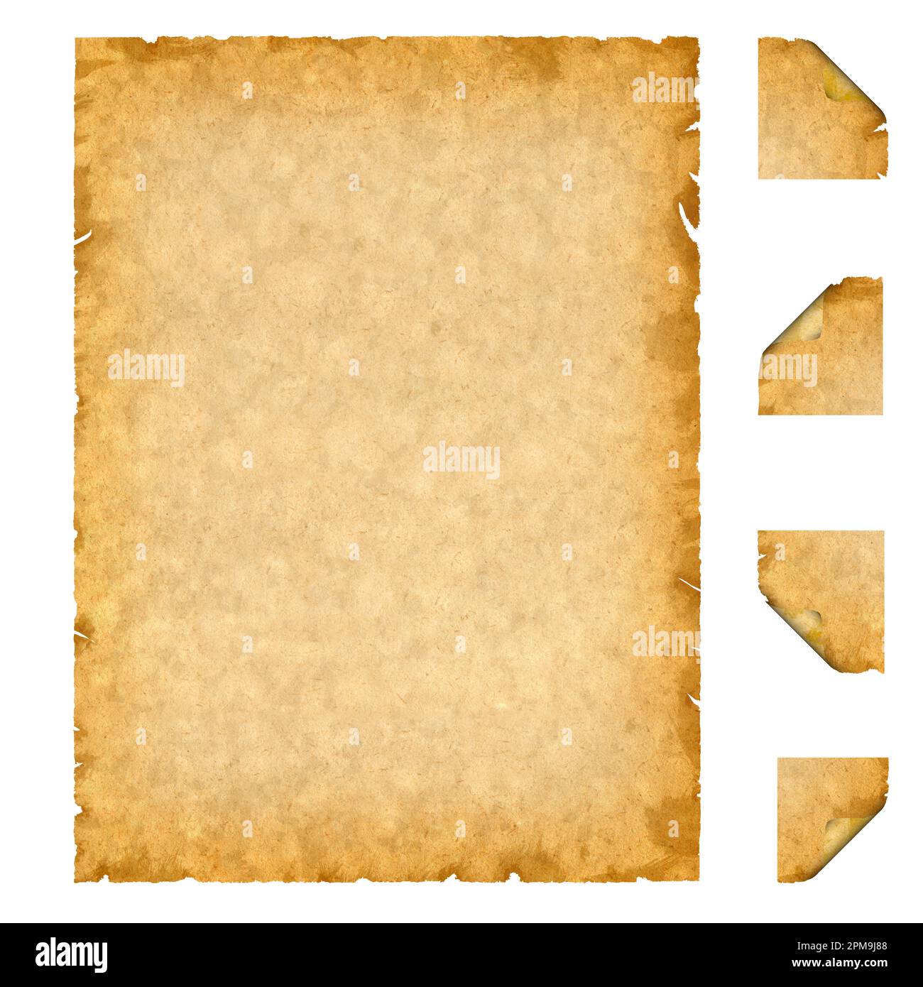 Old Paper Folded Corner