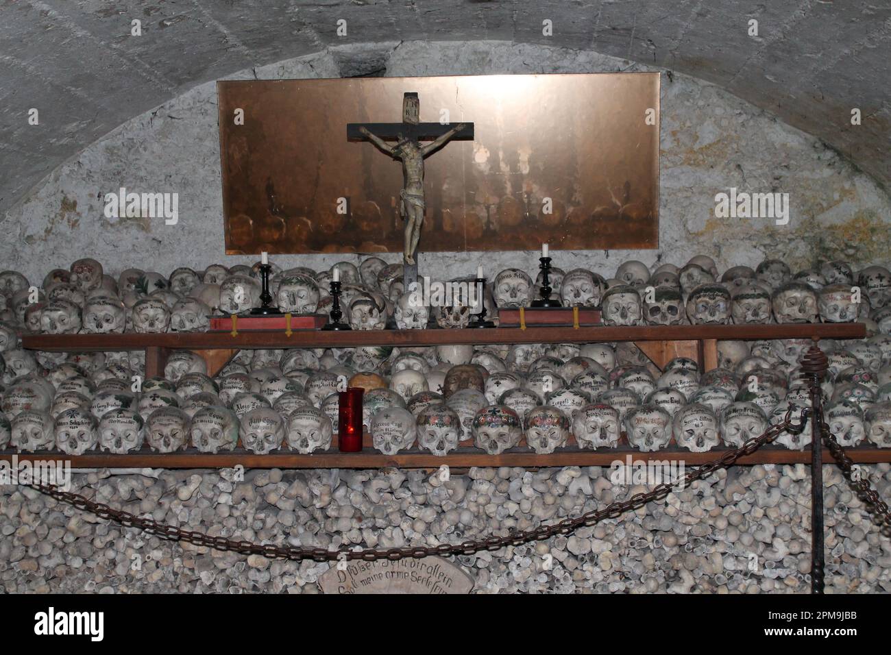 Beinhaus The Bone House Skulls Hallstatt Austria Stock Photo - Alamy