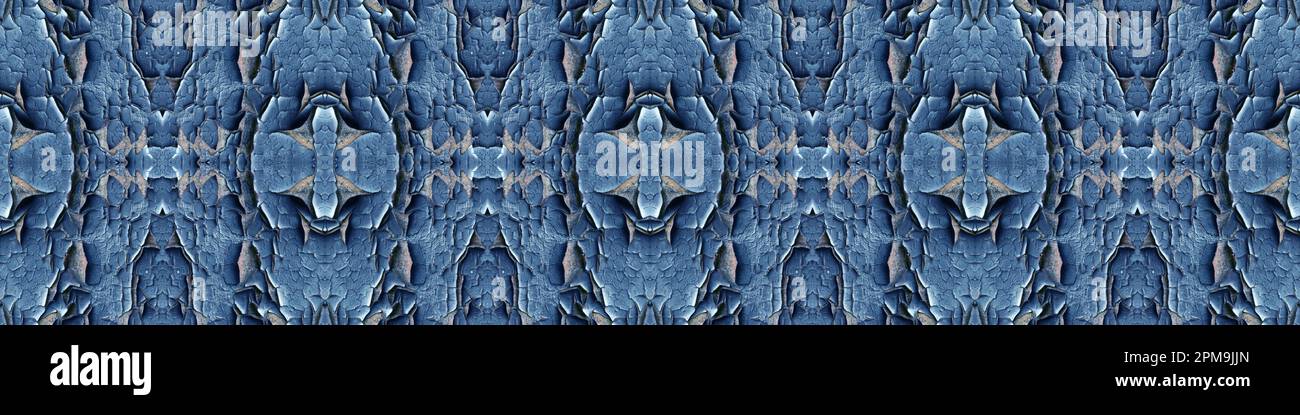 Seamless long banner, Background of old blue paint. High resolution ...