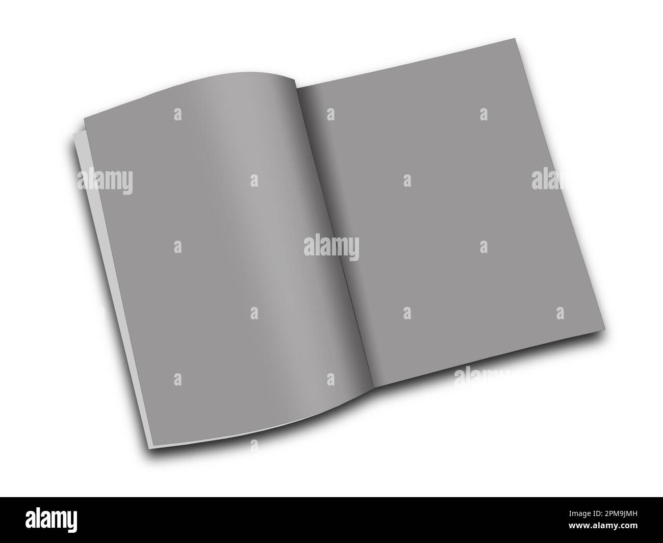 Grey magazine blank template for presentation layouts and design. 3D ...