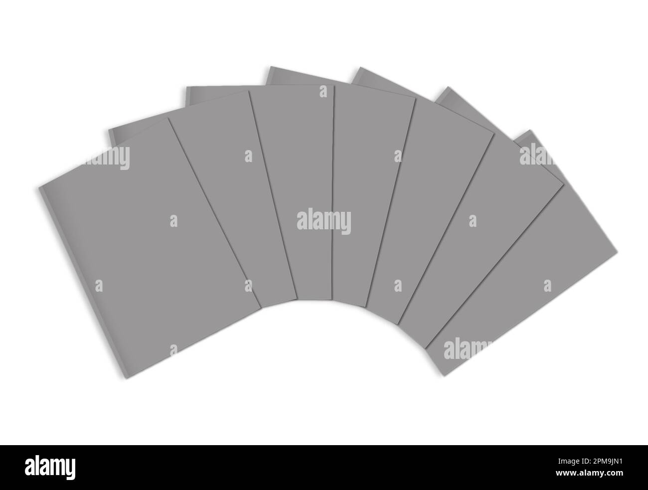 Grey magazine blank template for presentation layouts and design. 3D ...