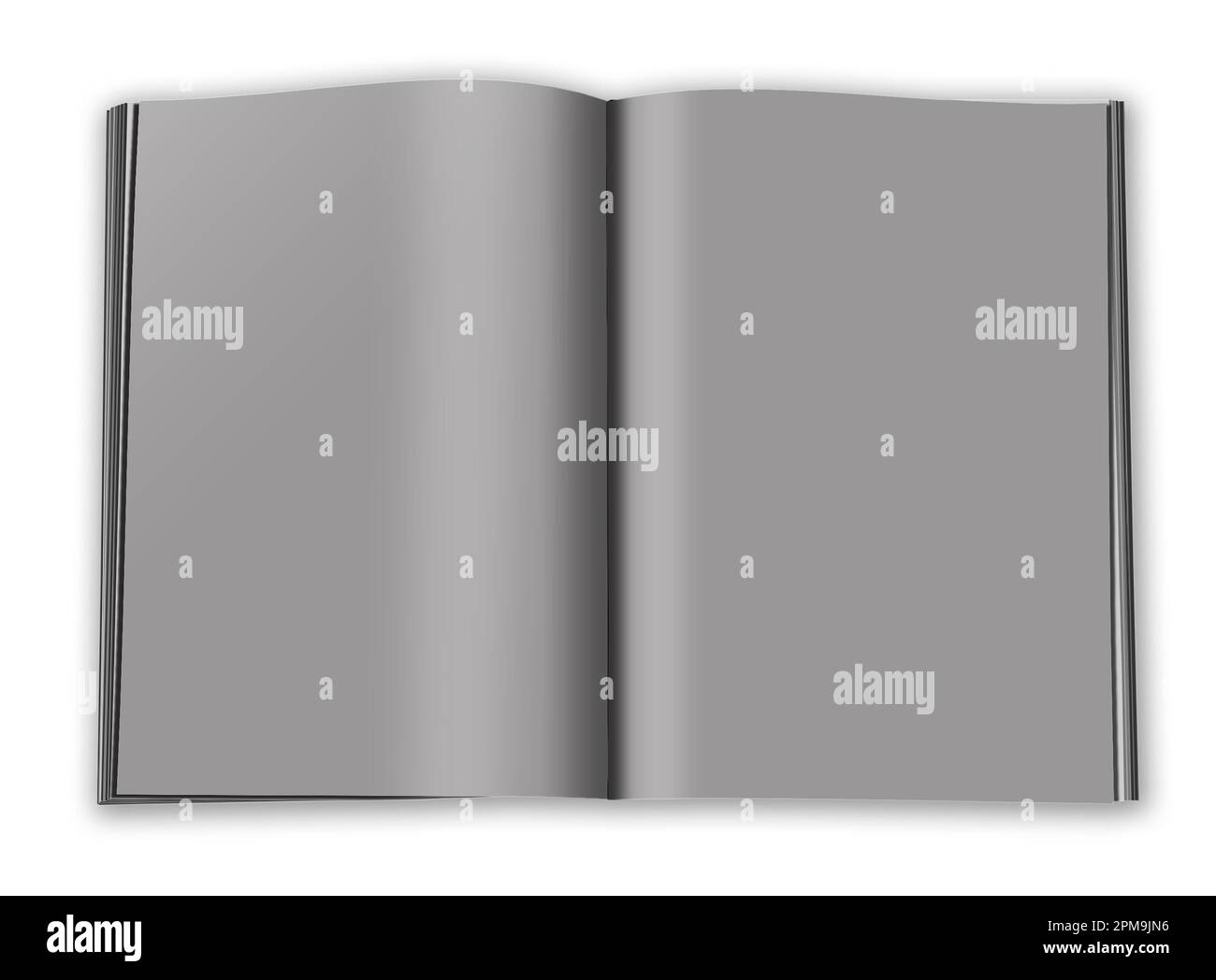 Grey magazine blank template for presentation layouts and design. 3D ...