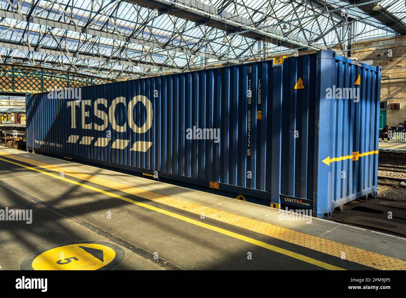 Tesco container train hi-res stock photography and images - Alamy