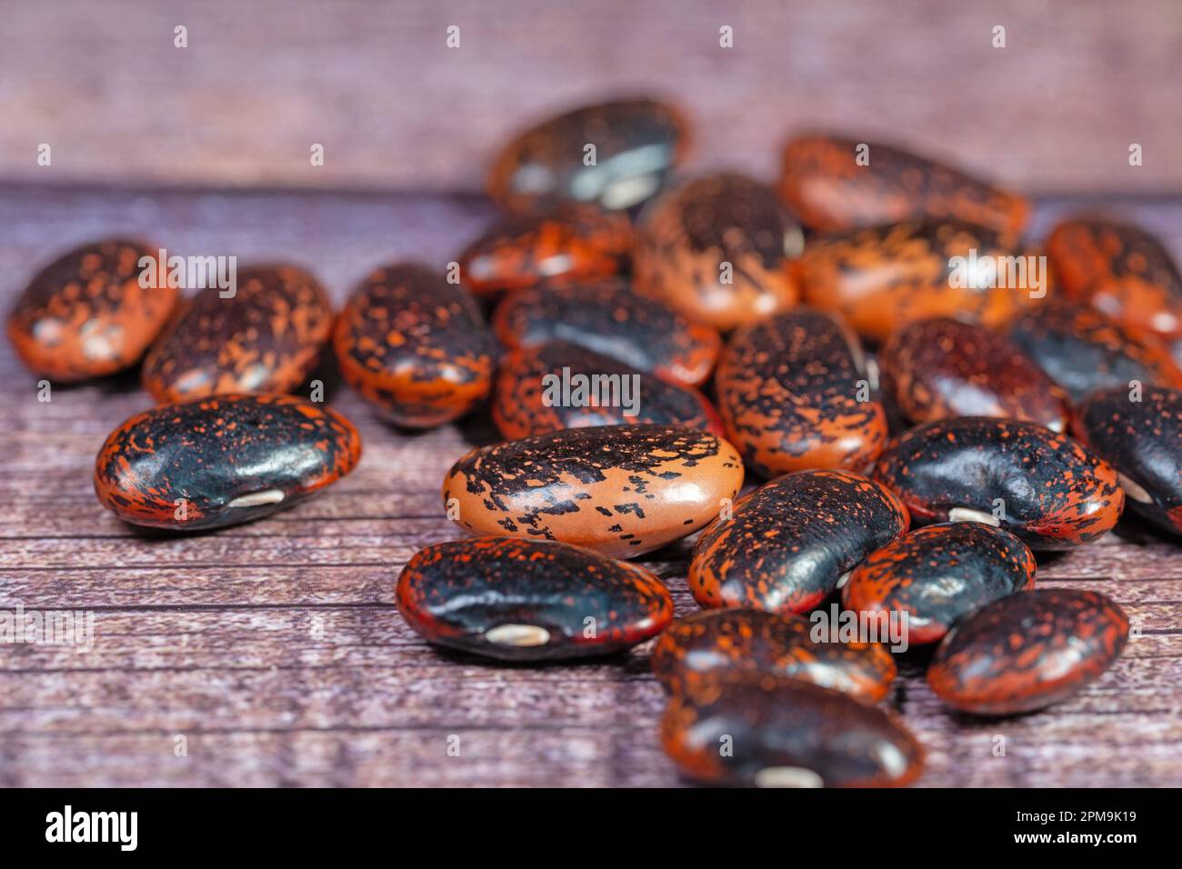 Runner beans in a closeup Stock Photo - Alamy