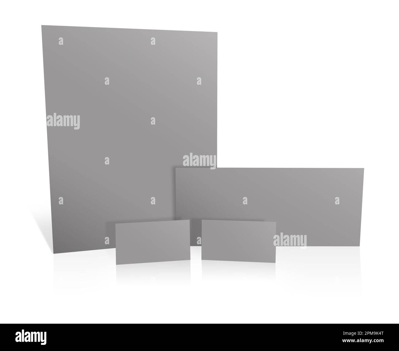Grey promotional paper blank template for presentation layouts and ...