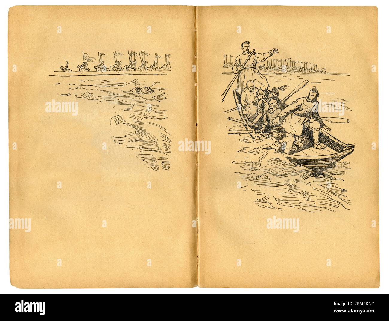 River crossing boat Cut Out Stock Images & Pictures - Alamy