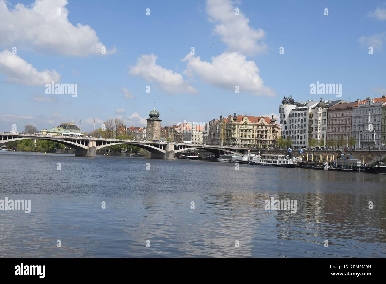 Prague/Czech republic /26 April 2022/Boat ride and sun shine view of ...
