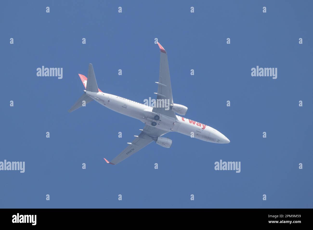 Chiangmai, Thailand - January 12 2023: HL 8069 Boeing 737-800 of T'way ...