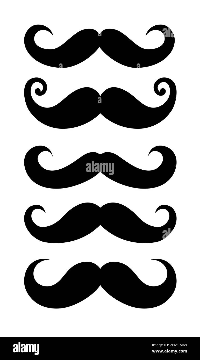 Dad's mustache collection. Vector Illustration Stock Vector Image & Art ...