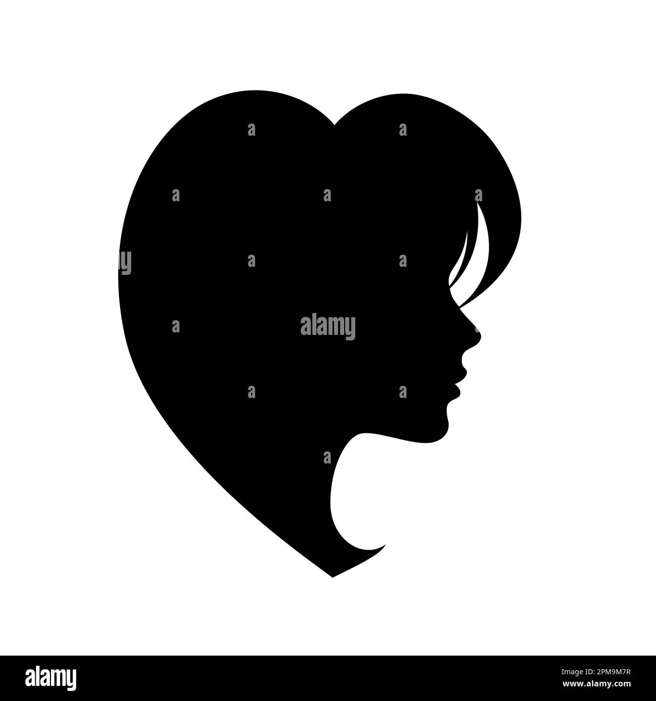 Woman Face Silhouette Vector Illustration Stock Vector Image And Art Alamy
