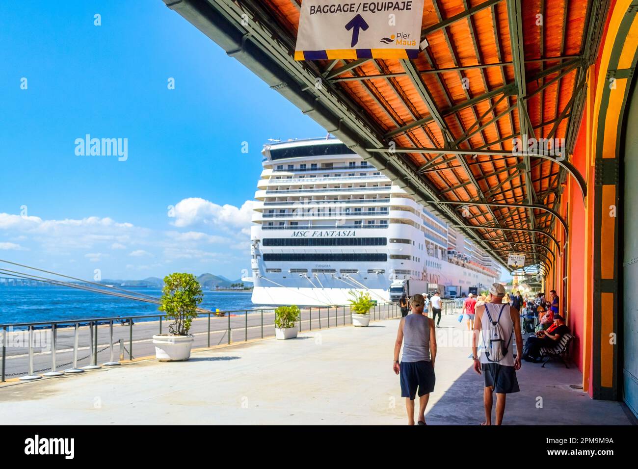 Rio de Janeiro, Brazil - April 4, 2023: Cruise terminal. MSC Fantasia ...