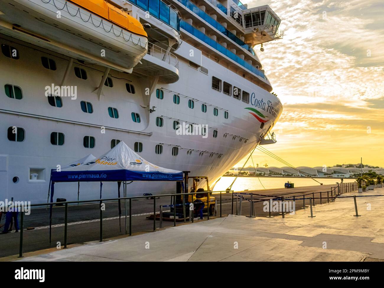 Rio de Janeiro, Brazil - April 4, 2023: Cruise Terminal. Docked Costa ...