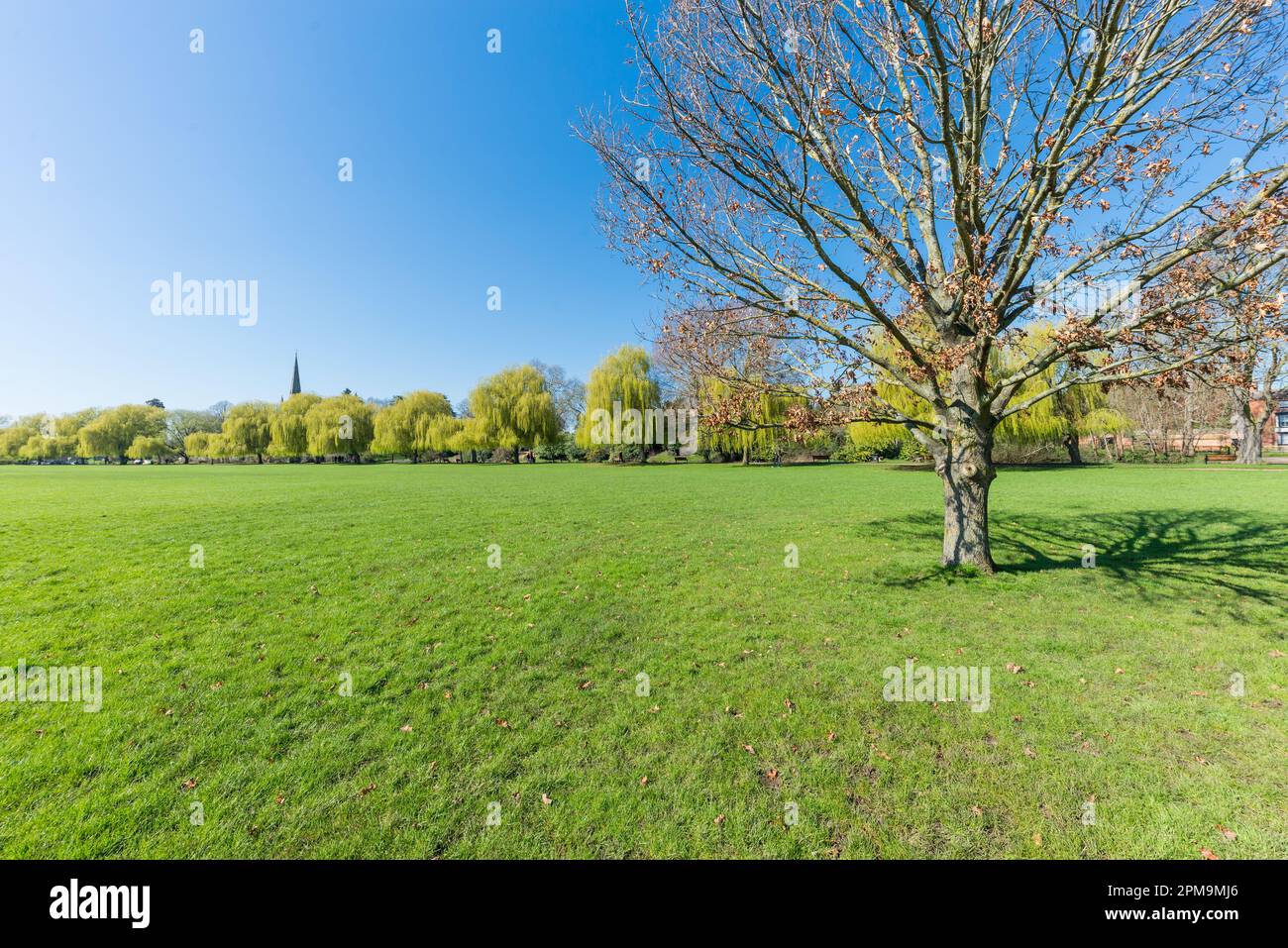 Large green open space known as the Recreation ground next to the River ...