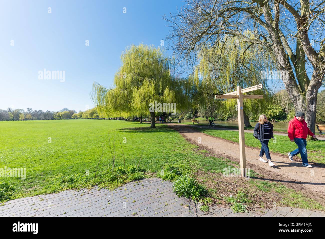 Large green open space known as the Recreation ground next to the River ...
