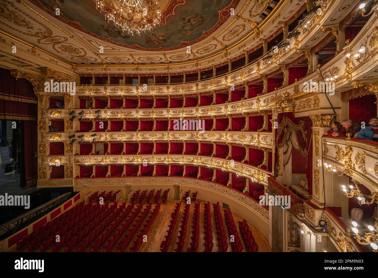 Parma, Italy - April 10, 2023: panoramic view of the historic Teatro ...