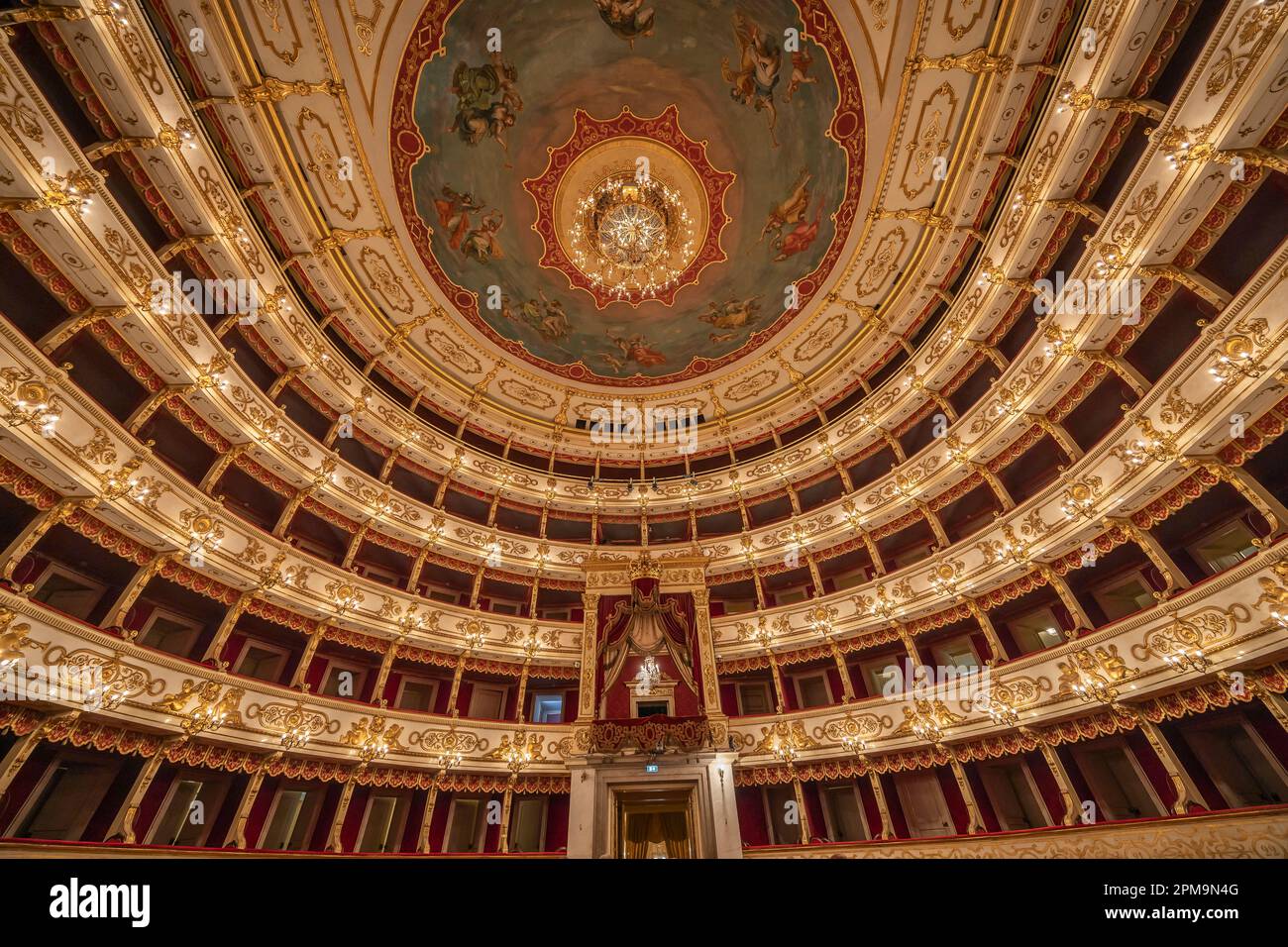 Parma, Italy - April 10, 2023: panoramic view of the historic Teatro ...