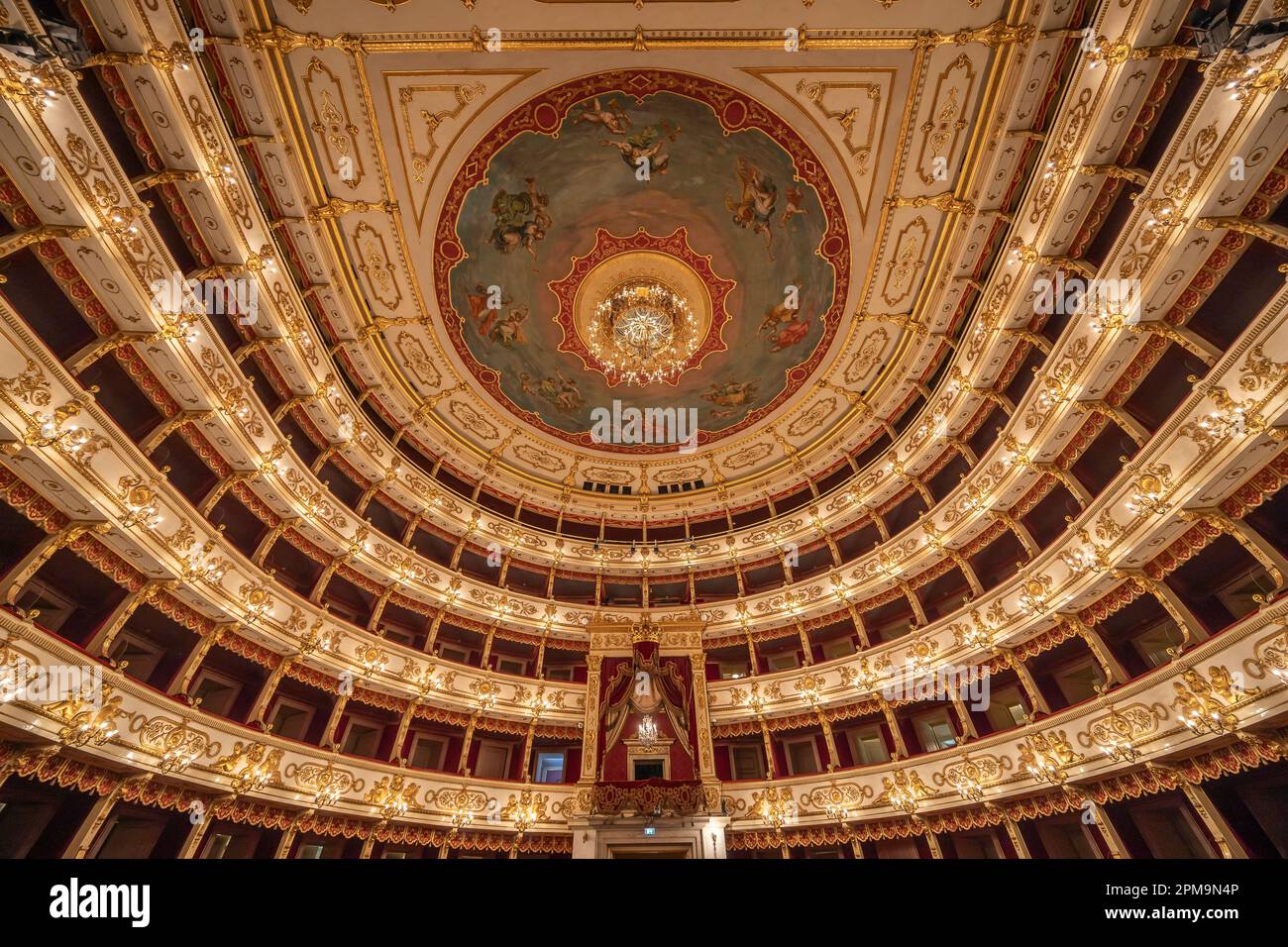 Parma, Italy - April 10, 2023: panoramic view of the historic Teatro ...