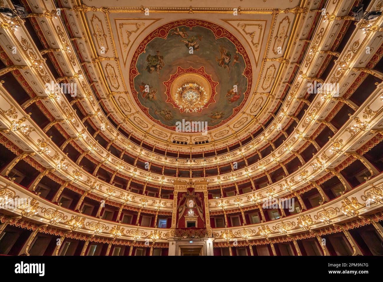 Parma, Italy - April 10, 2023: panoramic view of the historic Teatro ...