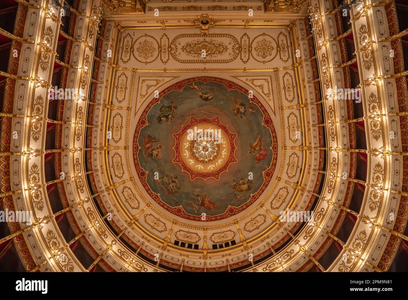 Parma, Italy - April 10, 2023: panoramic view of the historic Teatro ...