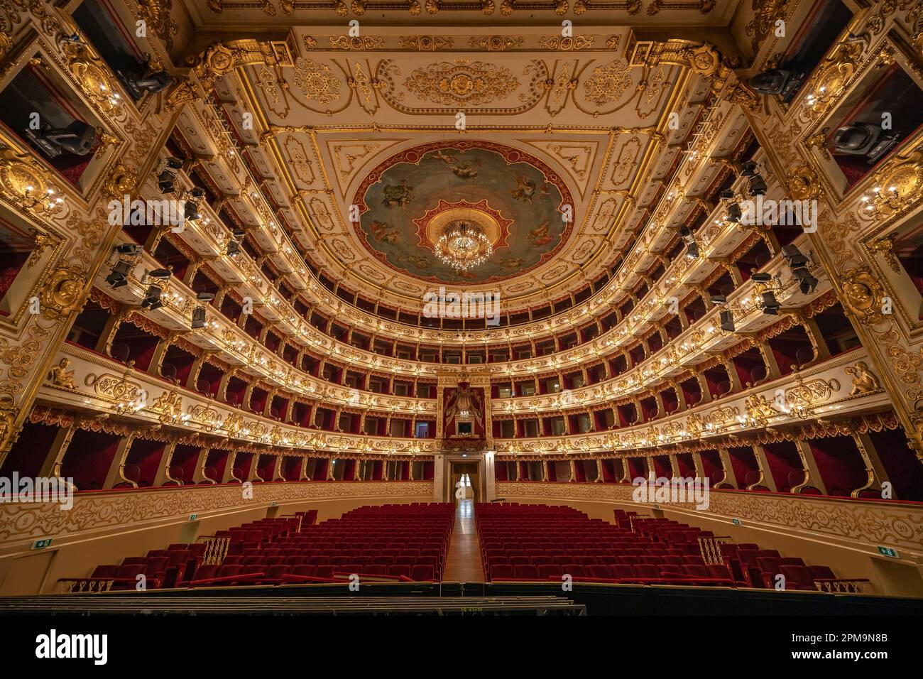 Parma, Italy - April 10, 2023: panoramic view of the historic Teatro ...