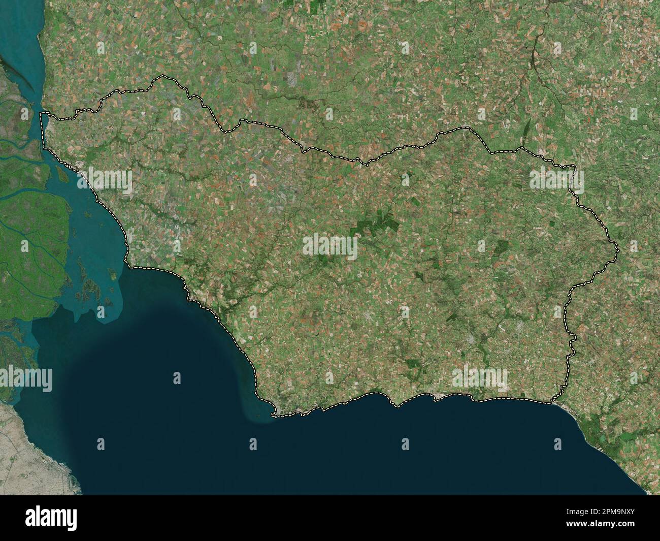 Colonia, department of Uruguay. High resolution satellite map Stock ...