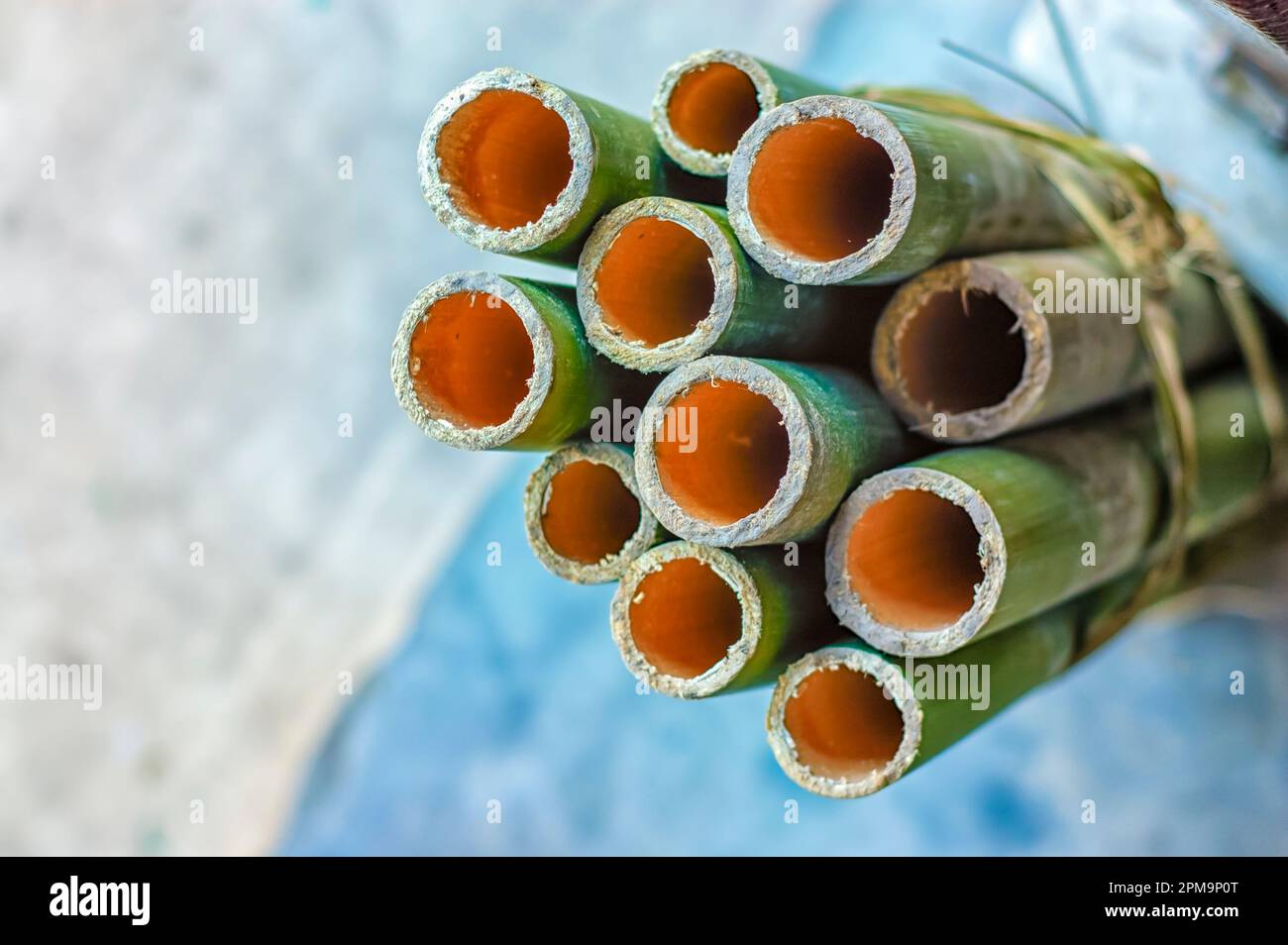 Food bamboo tubes hi-res stock photography and images - Alamy