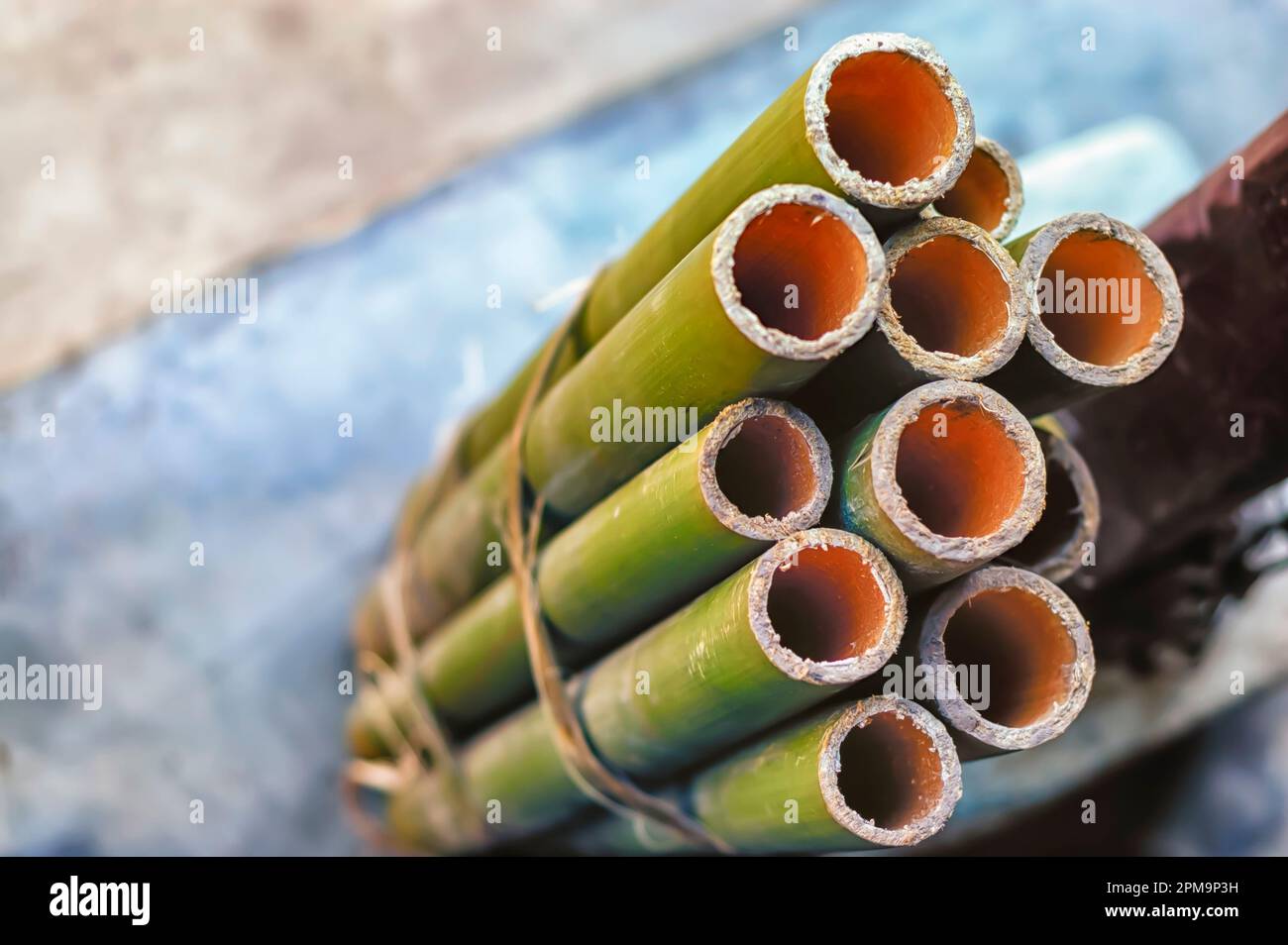 Food bamboo tubes hi-res stock photography and images - Alamy
