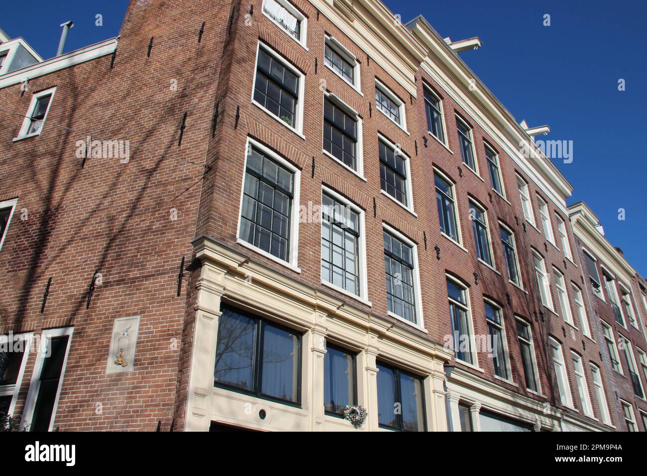 old brick houses or flat buildings in amsterdam (the netherlands Stock ...