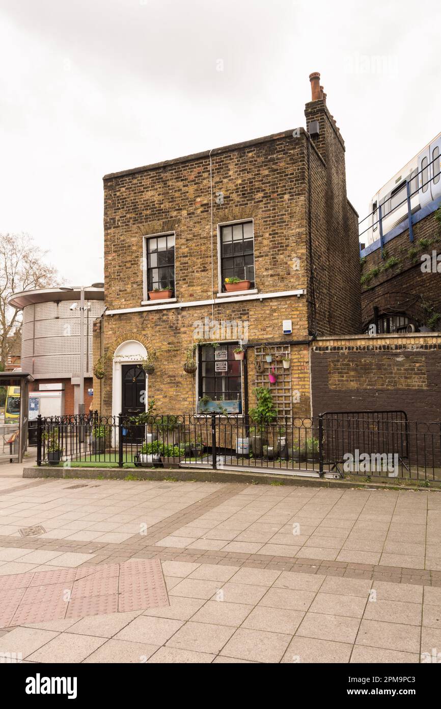 A solitary 'orphaned' terraced house left standing outside Waterloo ...