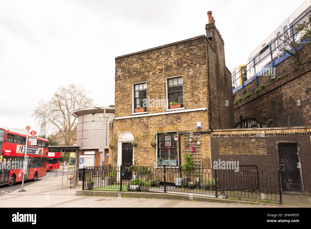 A solitary 'orphaned' terraced house left standing outside Waterloo ...