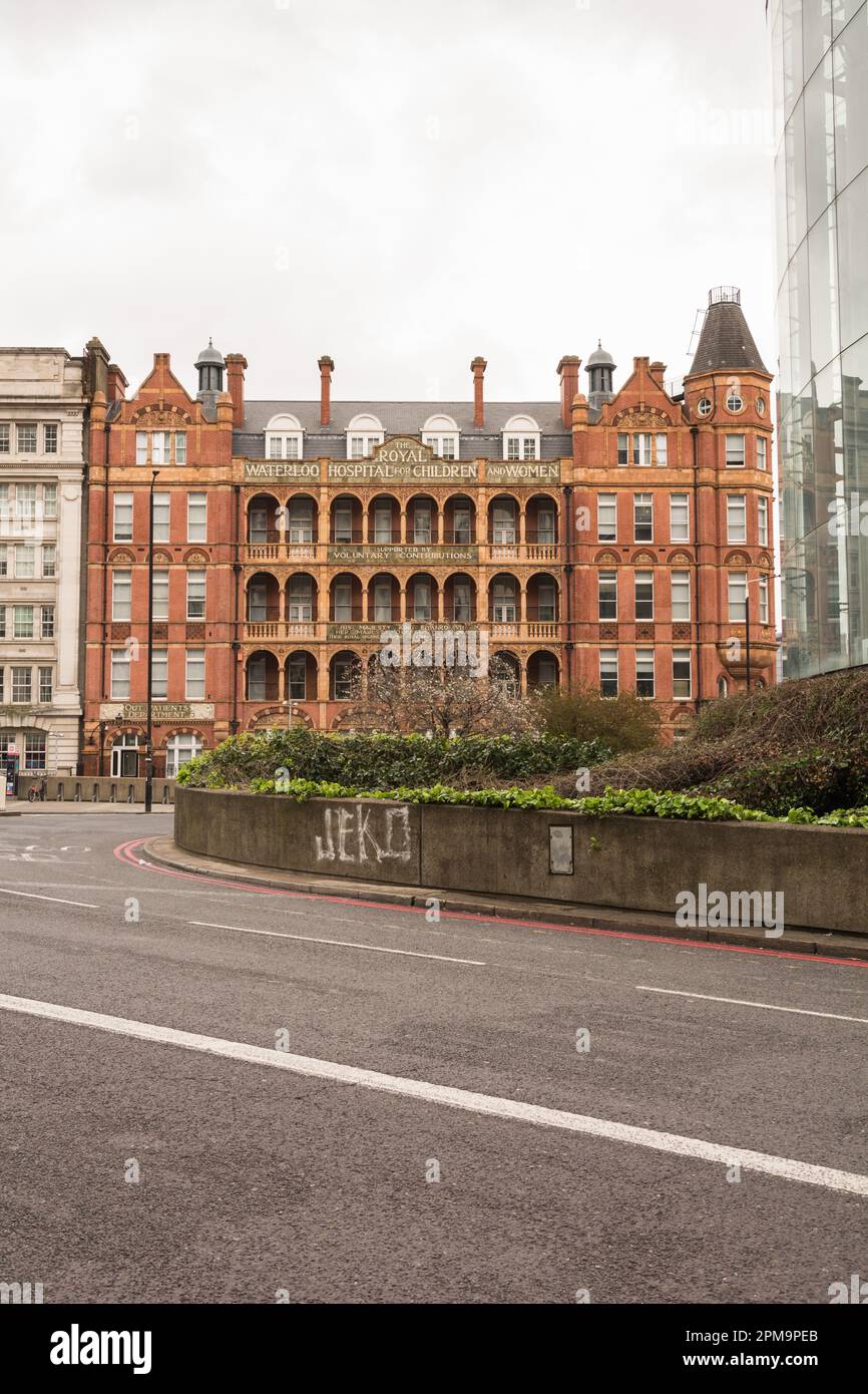 The exterior of the former Royal Waterloo Hospital for Children and ...