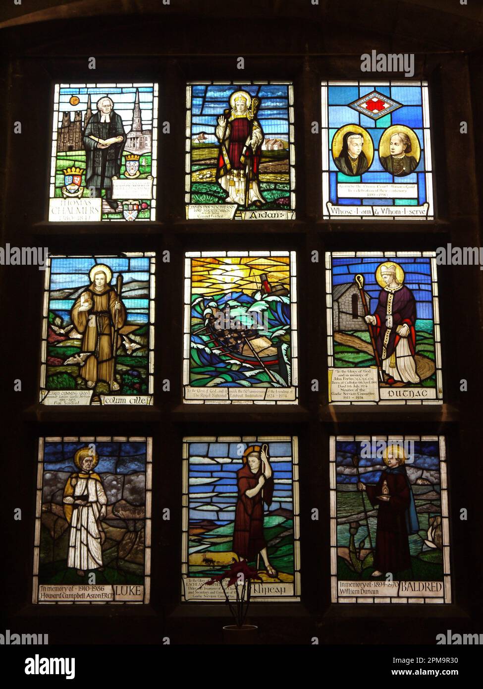 Celtic Saints window, Crown Court Church of Scotland in Covent Garden ...