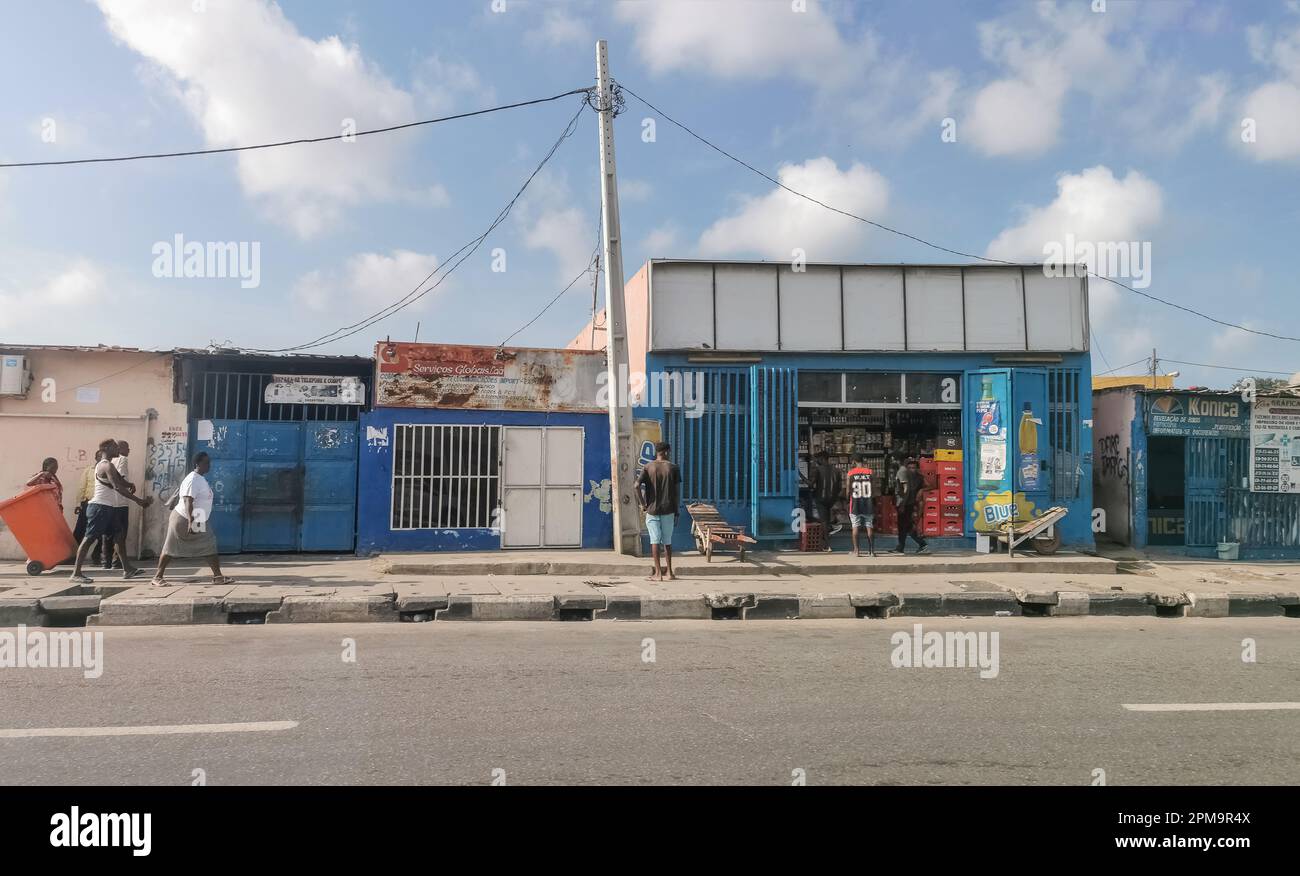 Luanda Angola - 12 16 2022: Panoramic view at the Luanda capital ...