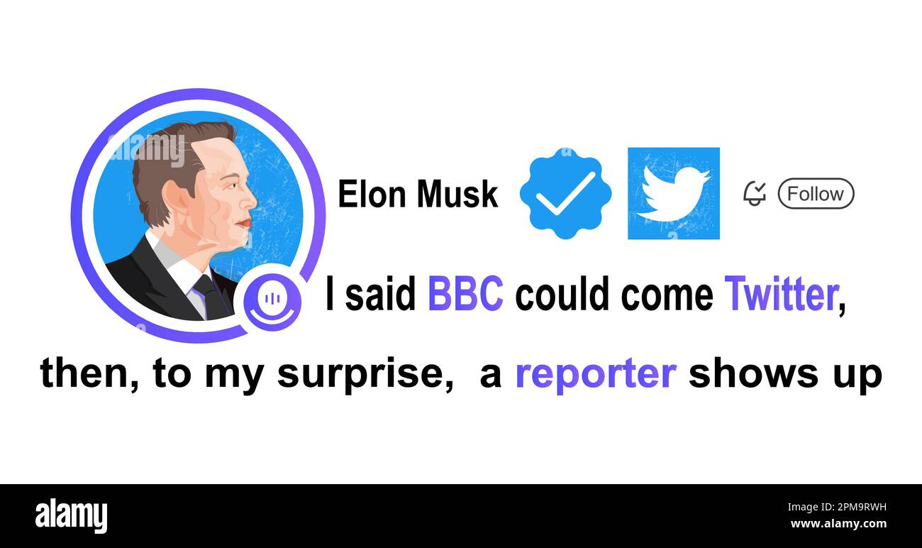 On April 12, 2023, Elon Musk tweeted a new tweet about the BBC ...