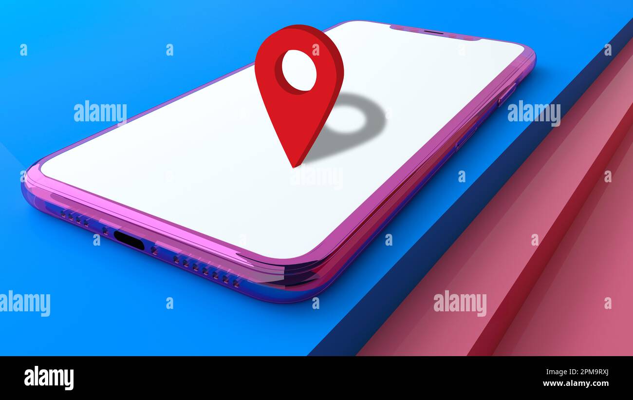 Smartphone gps application vector hi-res stock photography and images ...