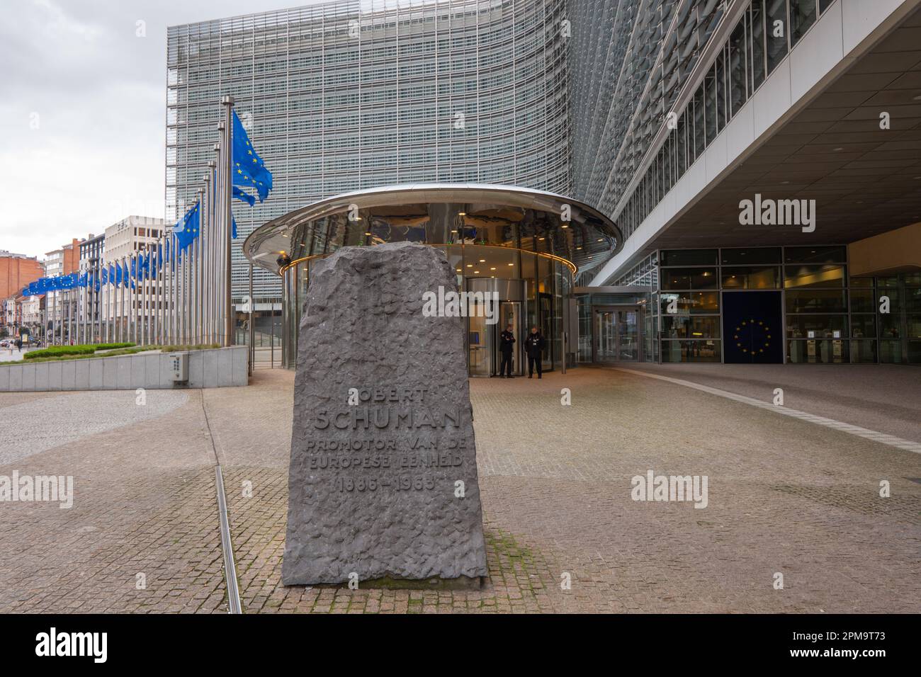 The Berlaymont building seen from the Robert Schuman Roundabout. The ...