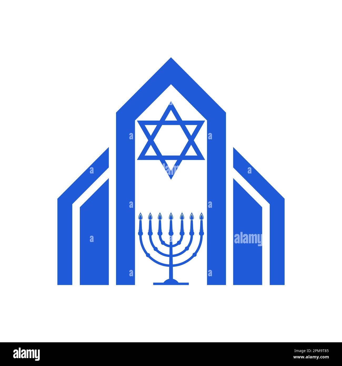 Vector illustration of the Jewish Star of David symbol combined with ...