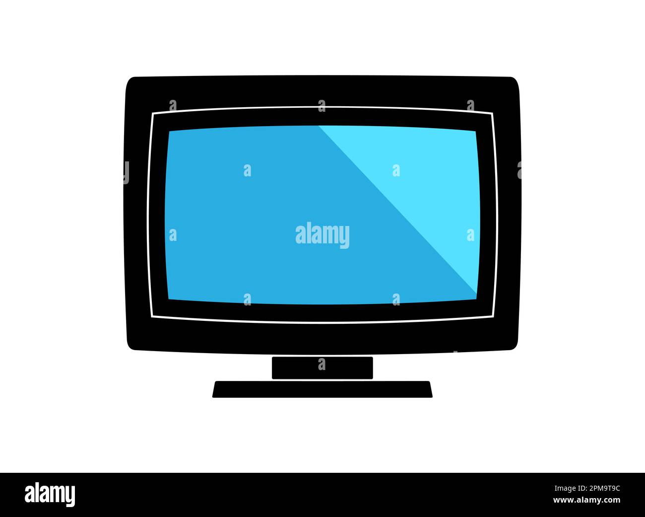 monitor computer icon on the white background Stock Vector Image & Art ...