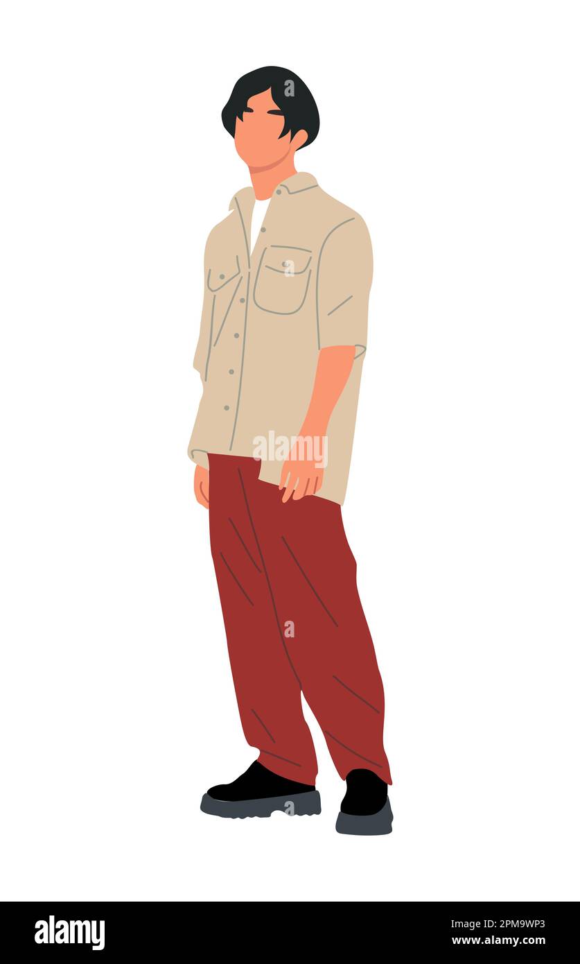 Stylish black man vector isolated on white Stock Vector Image & Art - Alamy