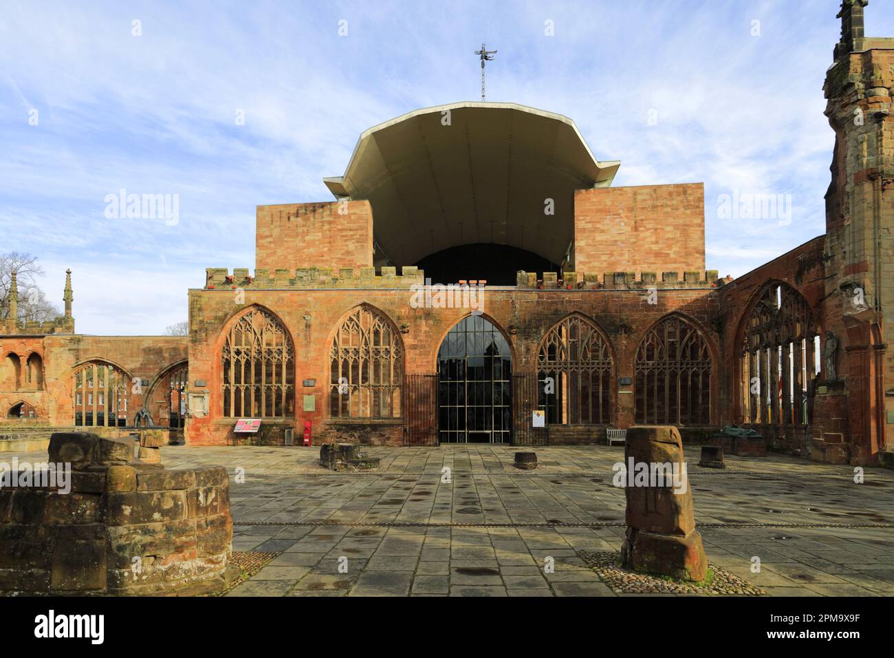 The ruins of the old St Michael's Cathedral, Coventry City ...