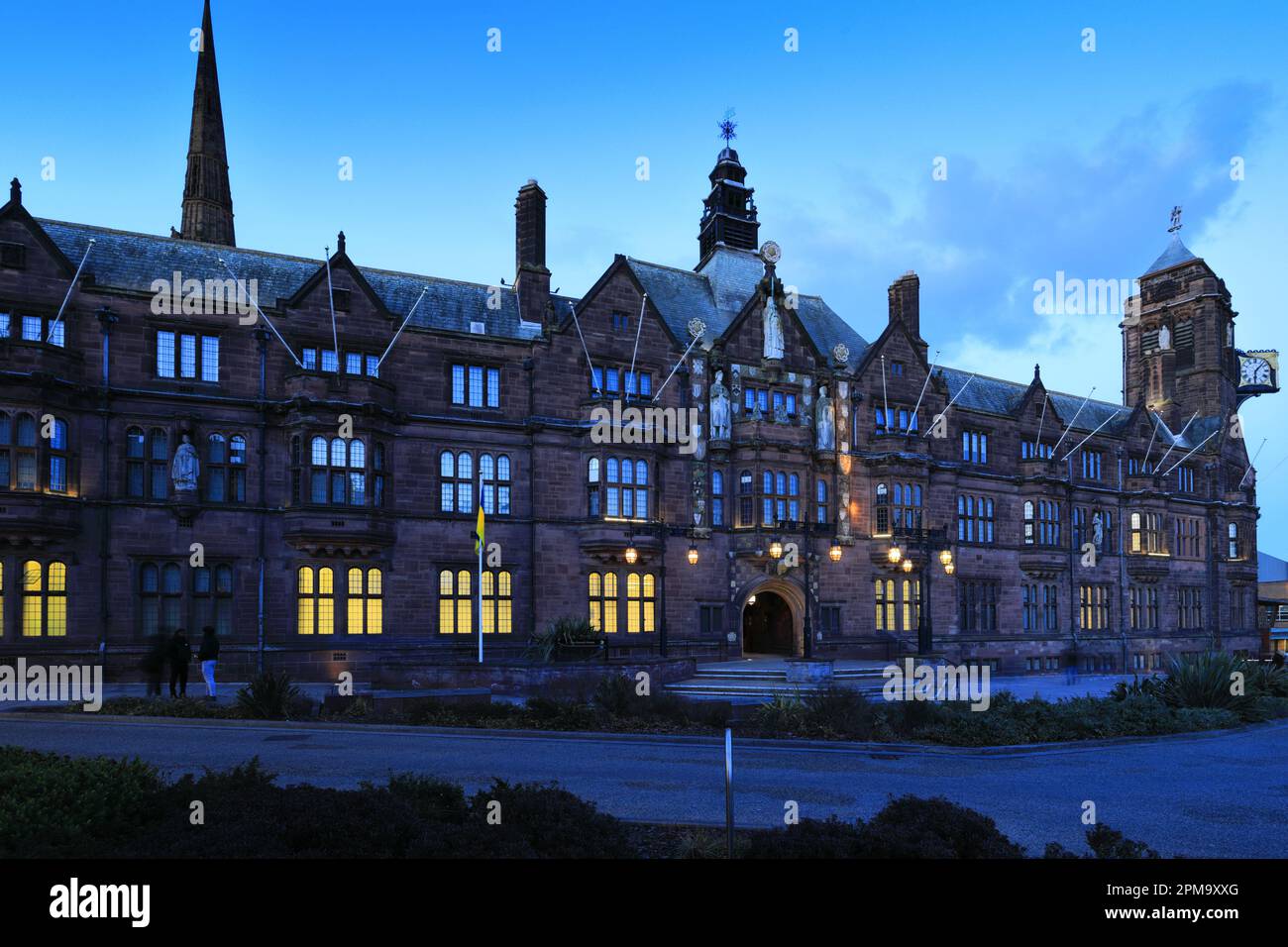 Night view of Coventry City Council building, Earl Street, Coventry ...