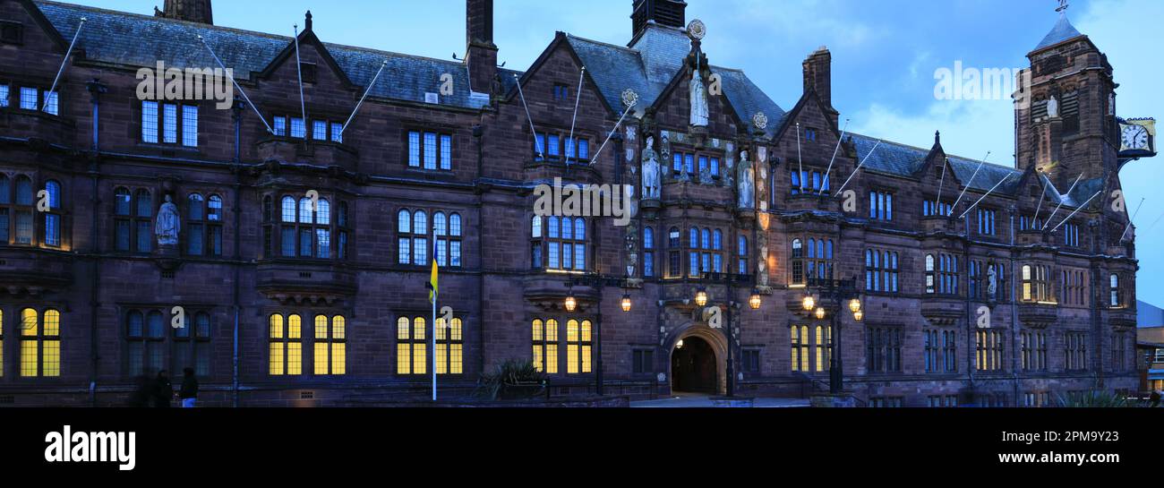 Night view of Coventry City Council building, Earl Street, Coventry ...