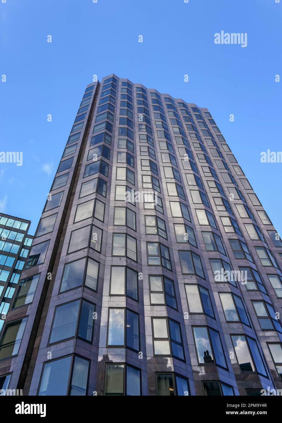 London, United Kingdom - February 02, 2019: Looking up modern Windsor ...