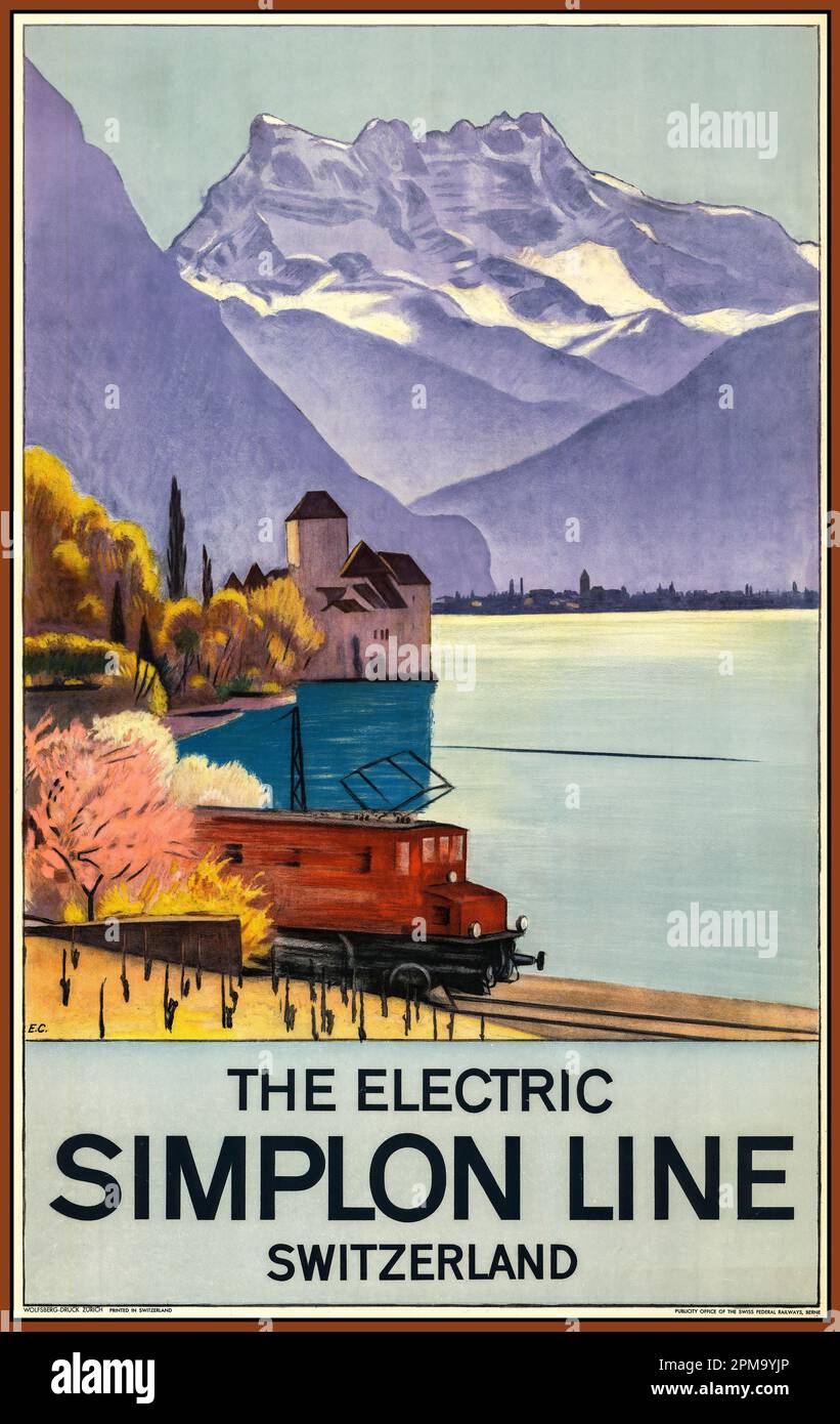 1920s electrified rail railways switzerland hi-res stock photography ...