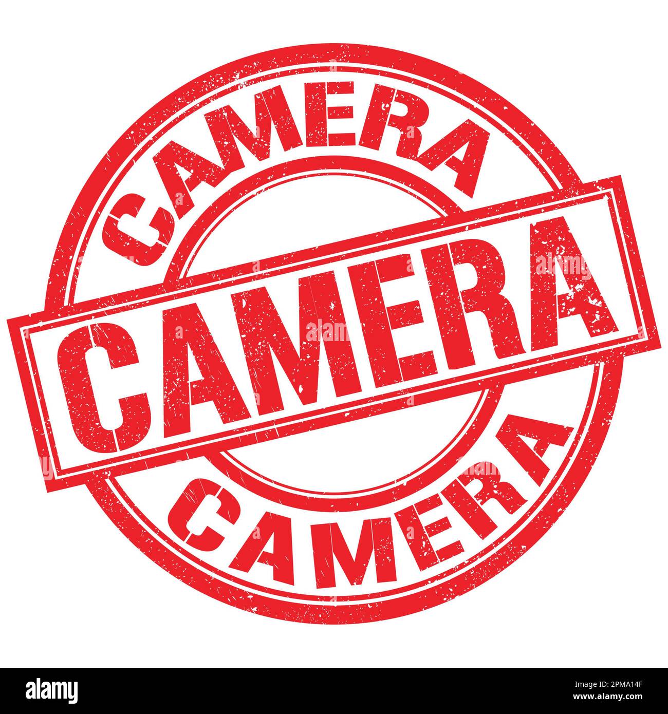 CAMERA text written on red round stamp sign Stock Photo - Alamy