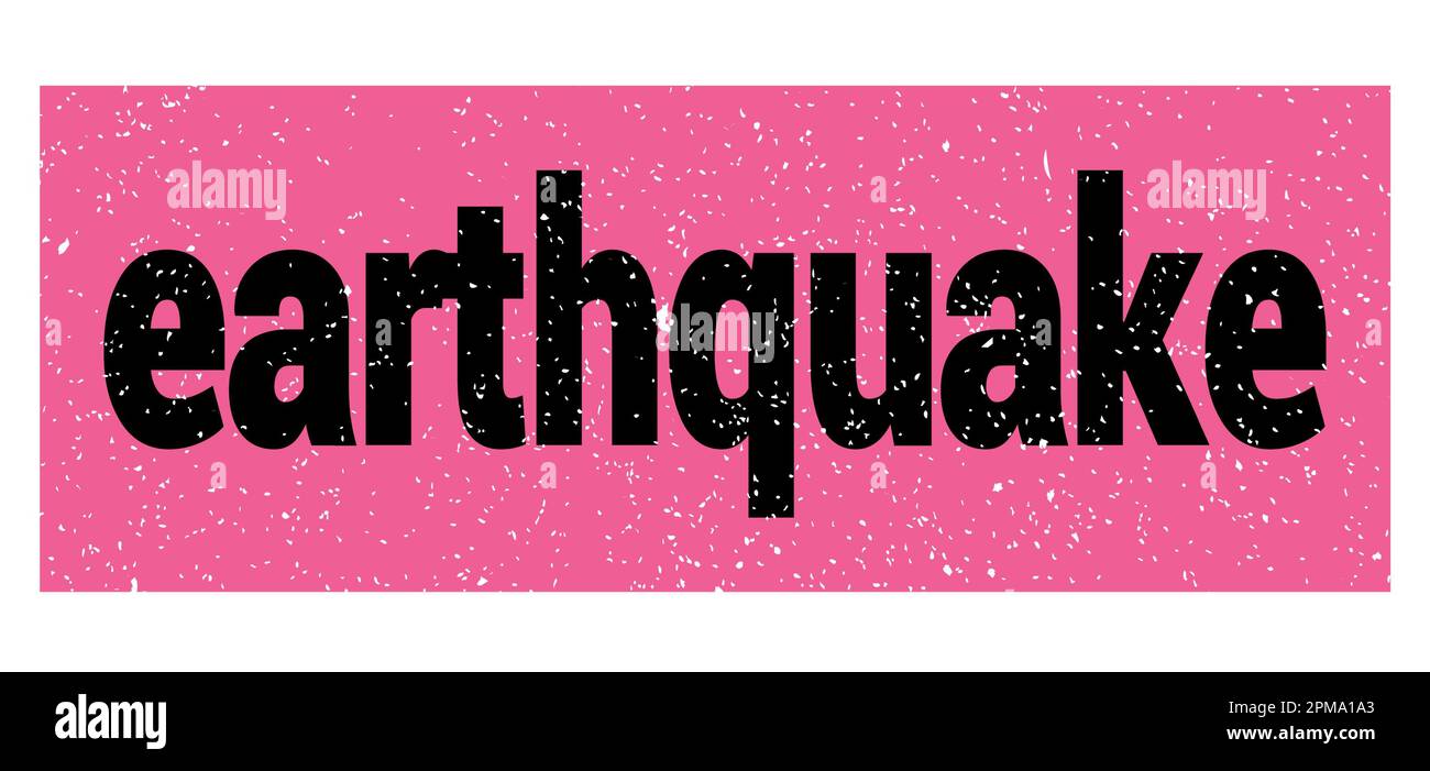 Earthquake text Cut Out Stock Images & Pictures - Alamy