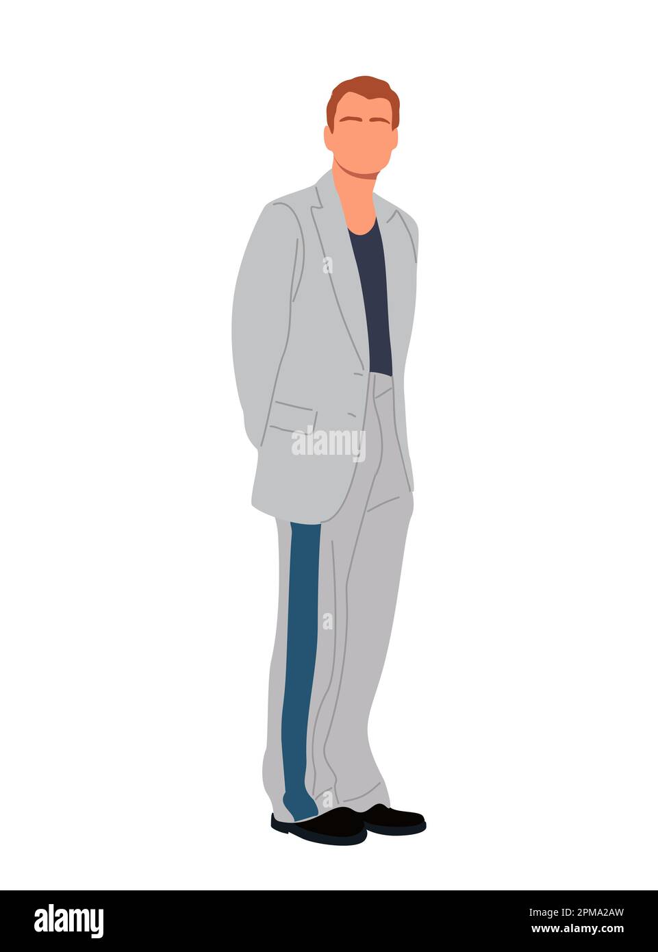 Stylish black man vector isolated on white Stock Vector Image & Art - Alamy