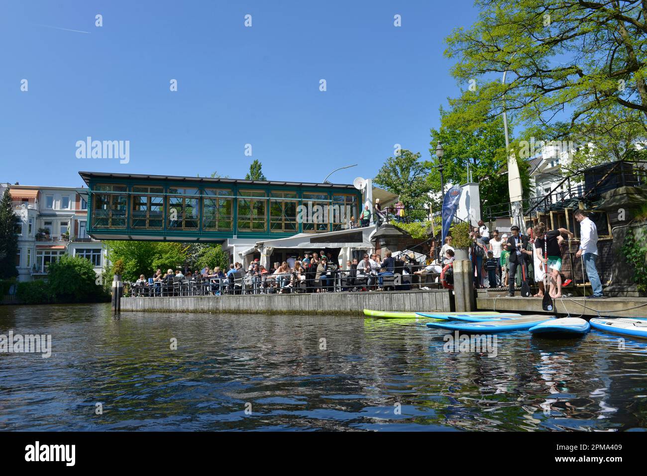 Cafe Fiedlers, Hamburg, Germany Stock Photo - Alamy