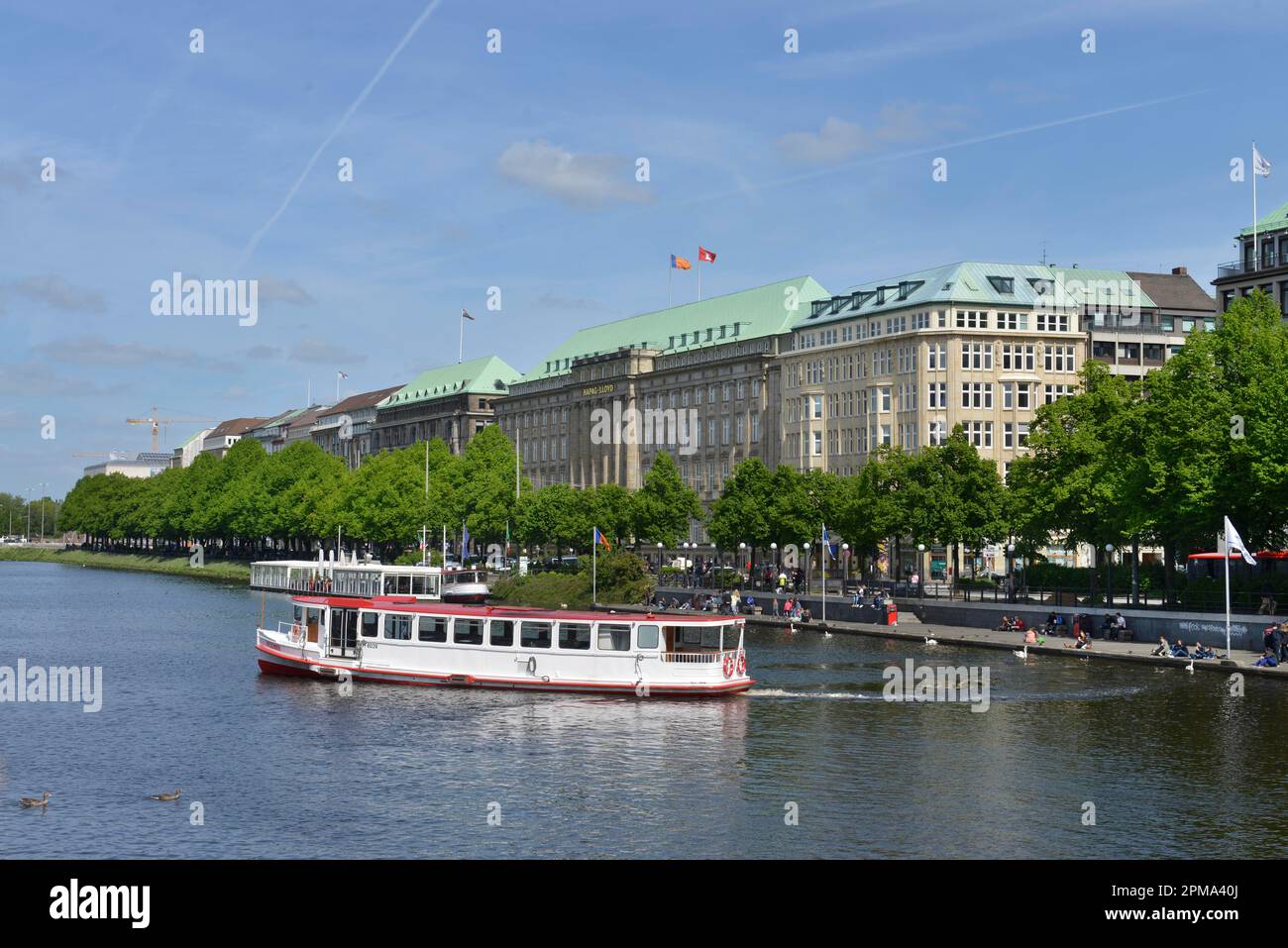 Inner Alster Lake, Ballindamm, Hamburg, Germany Stock Photo - Alamy